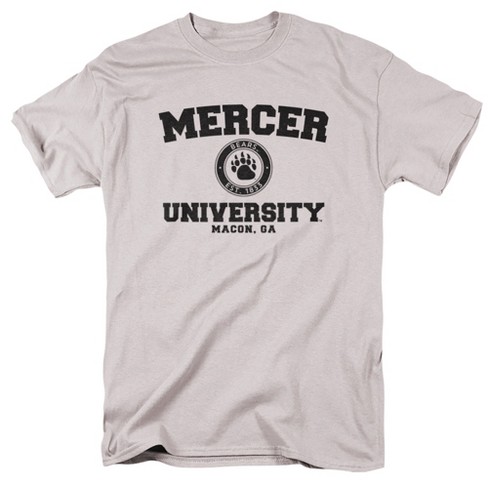 Mercer University Official Circle Logo Adult T-shirt, Silver, Large ...