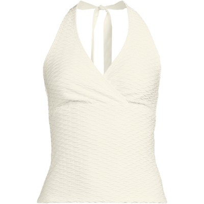 Lands' End Women's Texture Halter Tankini Swimsuit Top - X-small ...