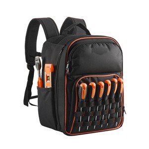 49-Pocket Tear-Resistant Tool Backpack for Jobsite Use, Ideal for ...