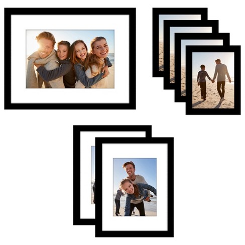 Americanflat 7 Piece Gallery Wall Frame Set (1) 12x16 (2) 9x12 (4) 6x8 ...