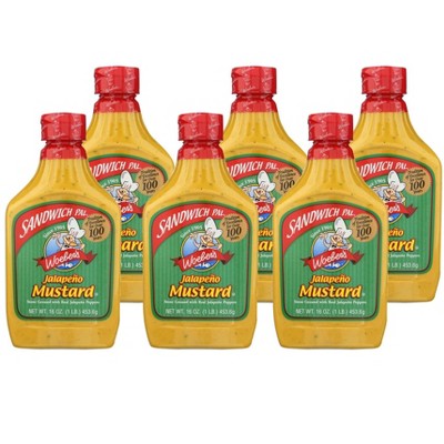 Mister Mustard Original Hot Mustard - Case Of 6/7.5 Oz : Target