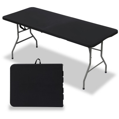 Storied Home Reclaimed Wood Long Folding Table Distressed Blackwashed ...