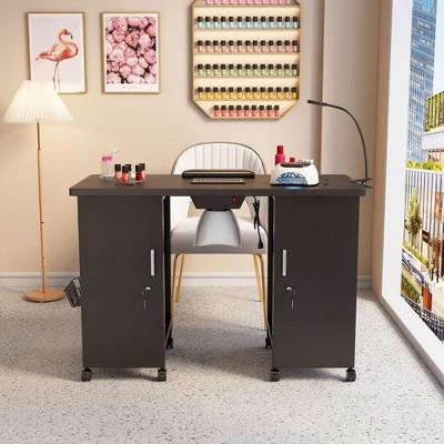 Manicure Table, Nail Table Station With Electric Dust Collector ...