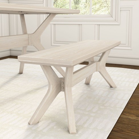 Plank+beam Verso Dining Room Bench, 48 Inch Modern Dining Bench, Wooden ...