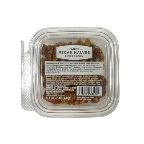 Sweet & Spicy Fancy Pecan Halves - 4.5oz : Target