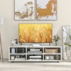 Costway Tv Stand Tv Console Cabinet 6-cubby Media Console Entertainment ...