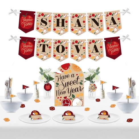 Big Dot Of Happiness Rosh Hashanah - Diy Jewish New Year Party Shana ...