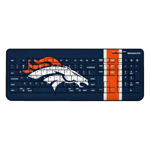 Keyscaper Denver Broncos Stripe Wireless Usb Keyboard : Target