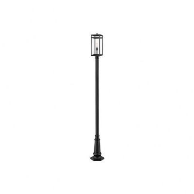 Z-lite Nuri 1 - Light Post Light In Black : Target