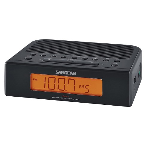 Sangean® Am/fm Digital Tuning Clock Radio (black) : Target