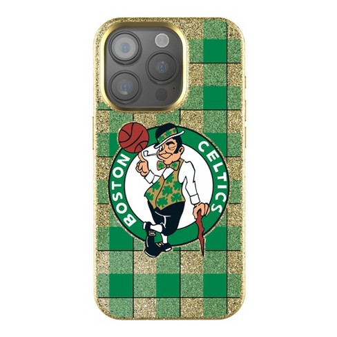 Keyscaper Boston Celtics Plaid Bling Cell Phone Case For Iphone 15 Plus ...