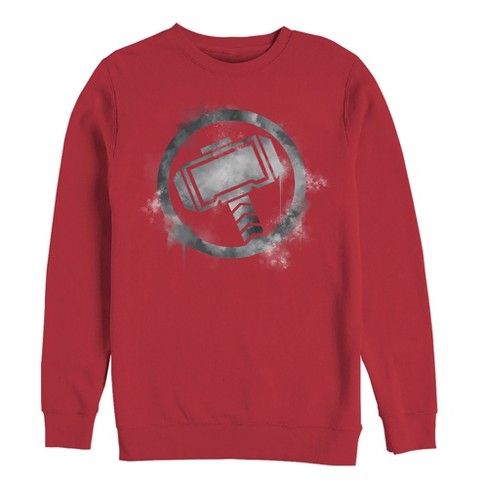 Men's Marvel Avengers: Endgame Smudged Thor Sweatshirt - Red - 3x Large ...