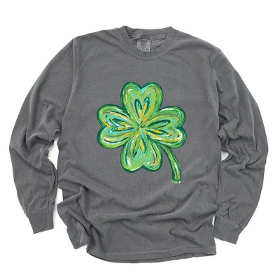 Simply Sage Market Women's Four Leaf Clover Watercolor Long Sleeve ...