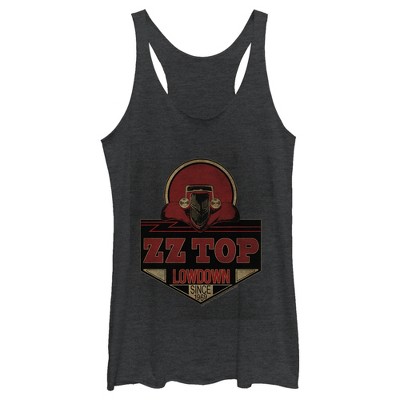 Juniors Womens Zz Top Eliminator Racerback Tank Top - Black - Small ...