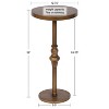 Kate And Laurel Stratton Round Metal Drink Table, 13x13x26, Gold : Target