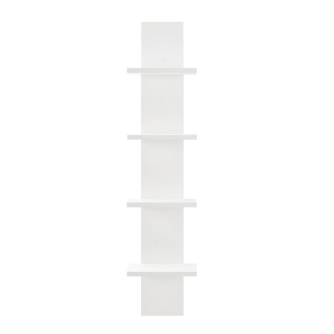 Danya B 39.5" X 9" Utility 4-tier Column Spine Shelf White ...