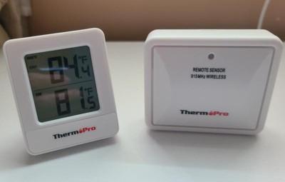 Thermopro Tp200bw Wireless Indoor Outdoor Thermometer With Temperature ...
