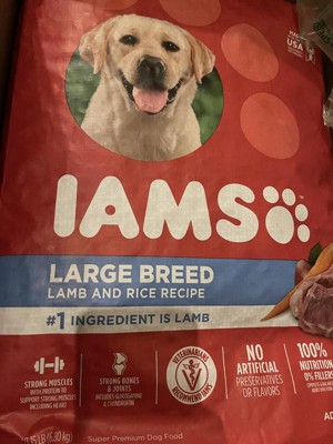 Iams Proactive Health Lamb & Rice Recipe Large Breed Adult Dry Dog Food ...