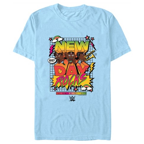 Men's Wwe New Day Rocks T-shirt - Light Blue - Large : Target