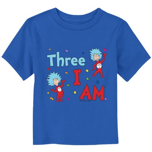 Toddler's Dr. Seuss Thing One And Thing Two Birthday T-shirt - Three I ...