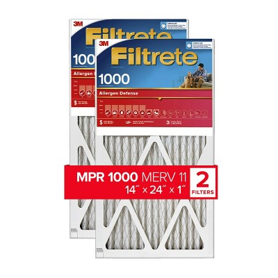 Filtrete 14x24x1 2pk Allergen Defense Air Filter 1000 Mpr : Target