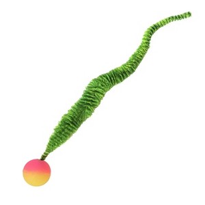 Alilang Interactive Bouncy Ball with Tail for Cat Fuzzy Worm Fetch Toy ...