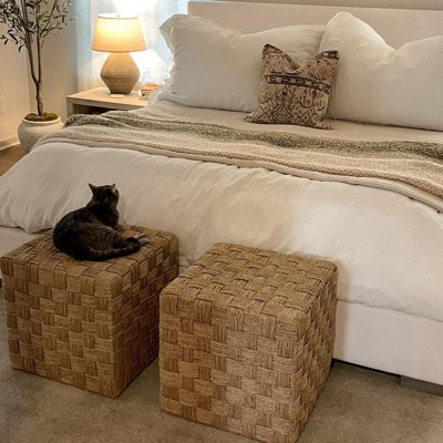 Lynwood Checkerboard Woven Cube - Threshold™ Designed With Studio Mcgee ...