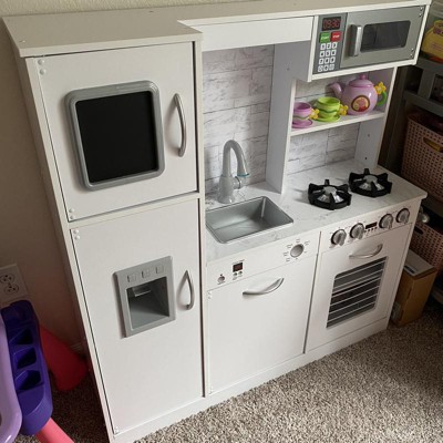 Lil Jumbl Play Kitchen Set For Kids, Toddler Kitchen Playset - White ...