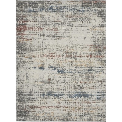 Nourison Rustic Textures Abstract Indoor Area Rug Grey/beige 7'10" X 10 ...