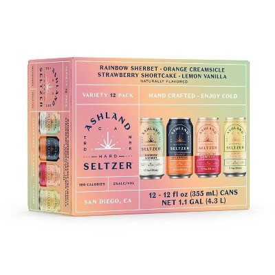 Ashland Hard Seltzer Ice Cream Variety 12pk/12 Fl Oz Cans : Target