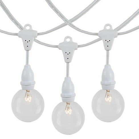 Novelty Lights Globe Outdoor String Lights With 25 Suspended Sockets ...