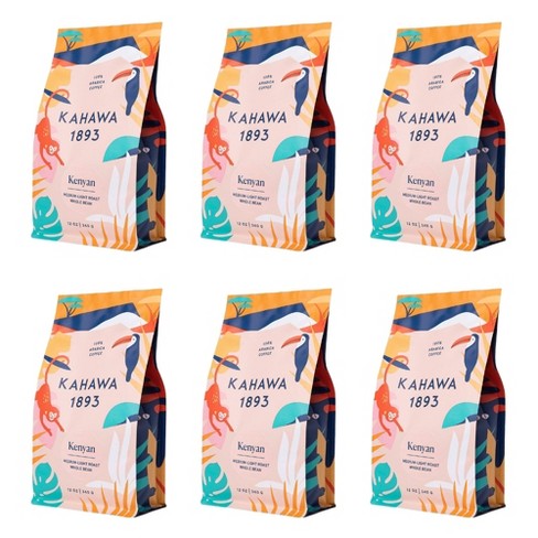 Kahawa 1893 Coffee Whole Bean Medium Roast Kenyan Blend - Case Of 6/12 ...