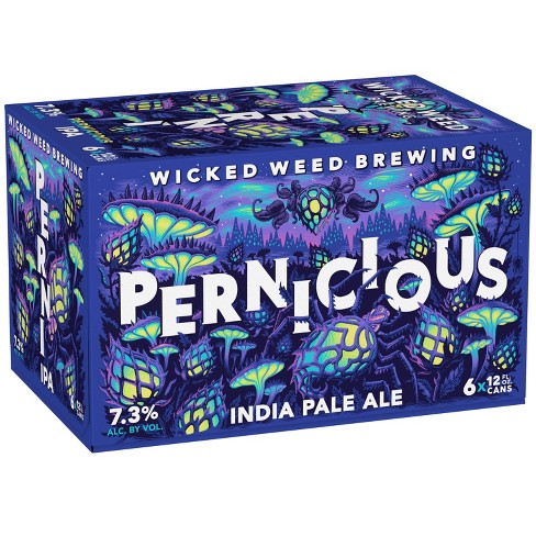 Wicked Weed Pernicious Ipa Beer - 6pk/12 Fl Oz Cans : Target