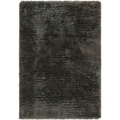 South Beach Shag Sbs562 Hand Tufted Area Rug - Charcoal - 4'x6 ...