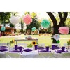 Crown Display 350 Piece Purple Color Disposable Plastic Dinnerware Party Set- Serves 50 : Target