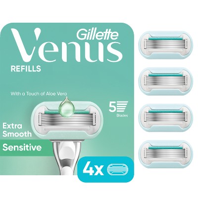 Venus For Pubic Hair & Skin Women's Razor Blade Refills - 4ct : Target