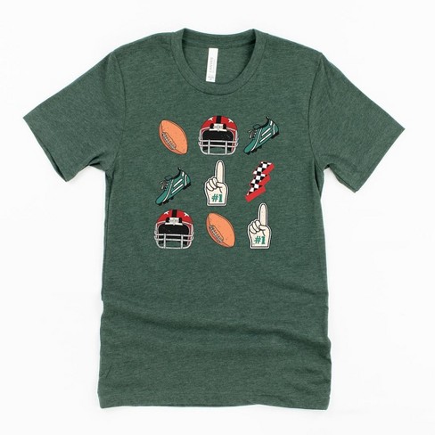 The Juniper Shop Football Collage Toddler Short Sleeve Tee : Target