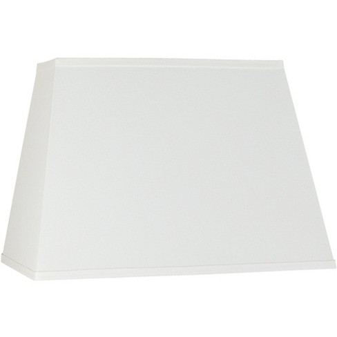 Springcrest Ivory Linen Large Rectangular Lamp Shade 14" Wide X 6" Deep ...