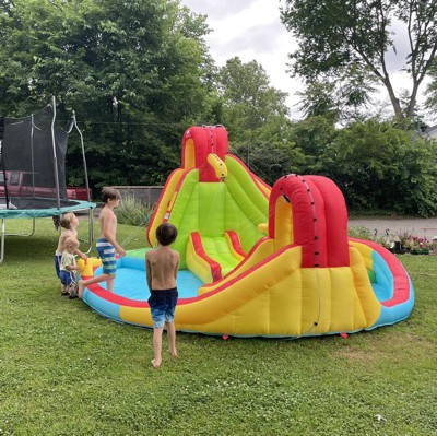 Kids Inflatable Water Slide Bounce Park Splash Pool W/water Cannon ...