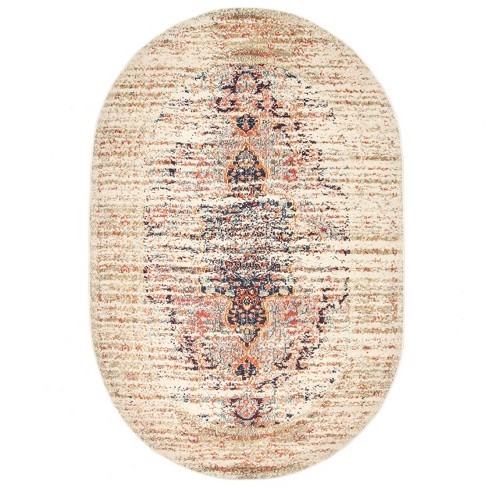 Nuloom 8'x10' Distressed Persian Sarita Oval Area Rug Brown : Target