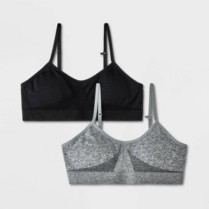 Girls' 2pk Seamless Ruched Bra - art class™ : Target