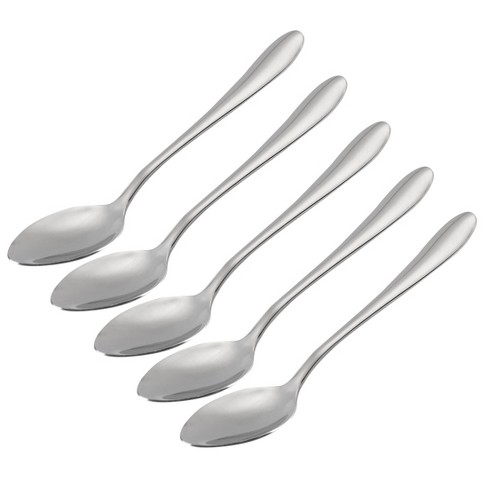 Unique Bargains 5-piece Caffee Shop Stainless Steel Flatware Tea Spoons ...