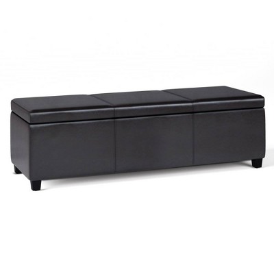 Franklin Extra Large Storage Ottoman Bench Fawn Brown - Wyndenhall ...
