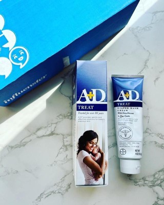 A+d Zinc Oxide Diaper Rash Cream - 4oz : Target