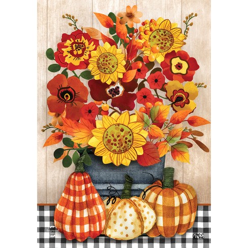 Autumn Bouquet Fall House Flag 40" X 28" Briarwood Lane : Target