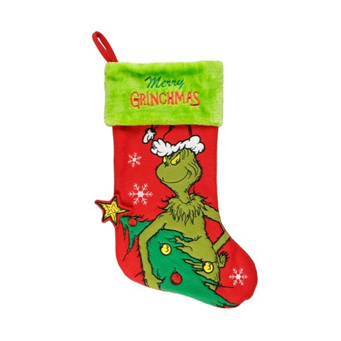 Dr. Suess How The Grinch Stole Christmas Holiday Stocking 20" : Target