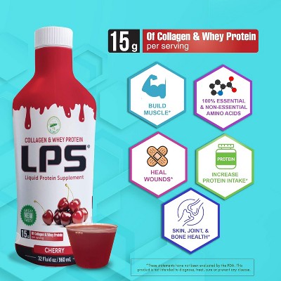 Nutritional Designs Liquid Collagen & Whey Protein Supplement Sugar ...