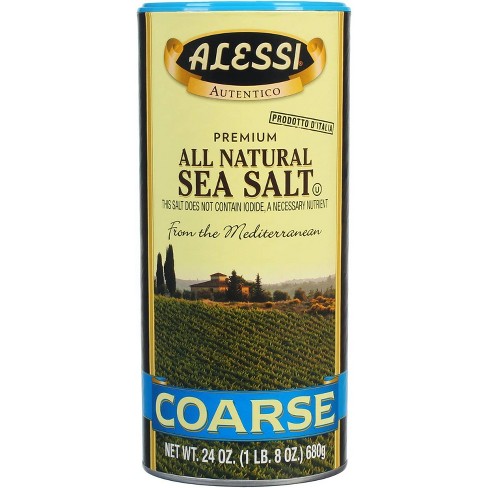 Alessi Premium All Natural Coarse Sea Salt - 24oz : Target