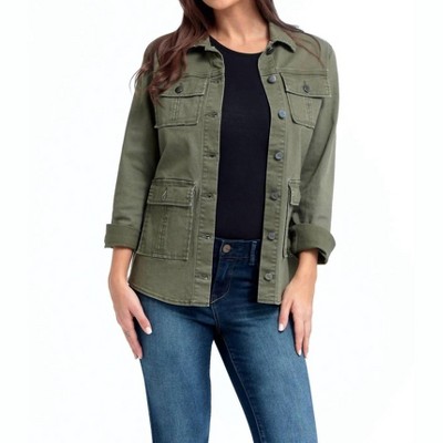 Inspire Chic Women's Drawstring Waist Flap Pockets Lightweight Utility ...