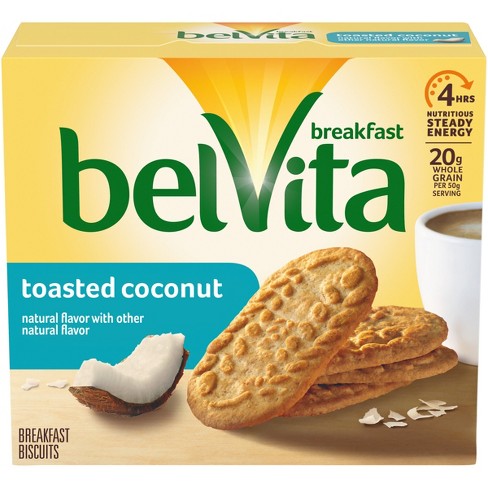 Belvita Toasted Coconut Breakfast Biscuits - 5 Packs : Target
